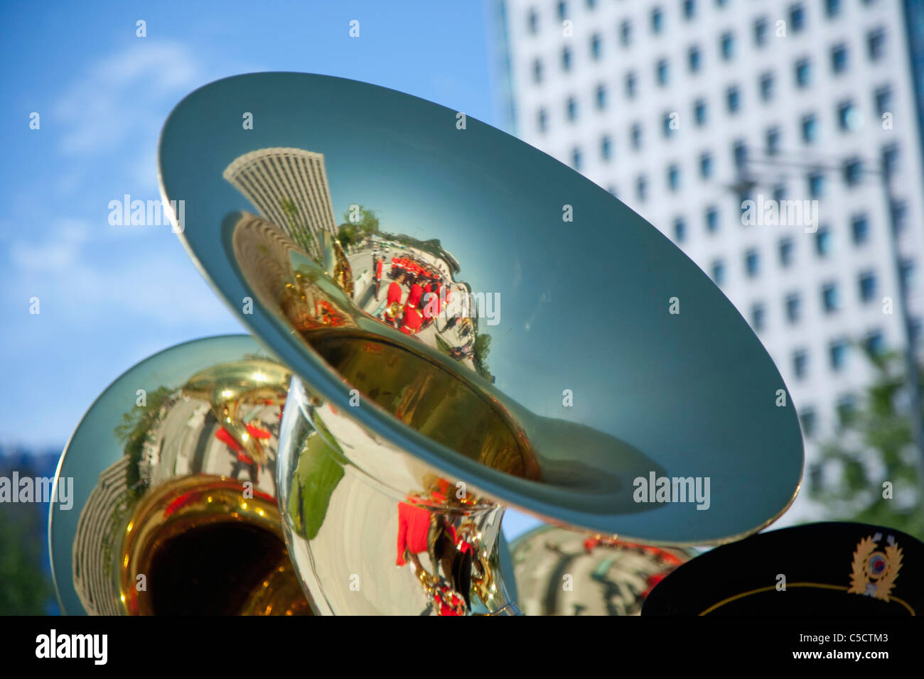 musical instrument of military band Stock Photo - Alamy