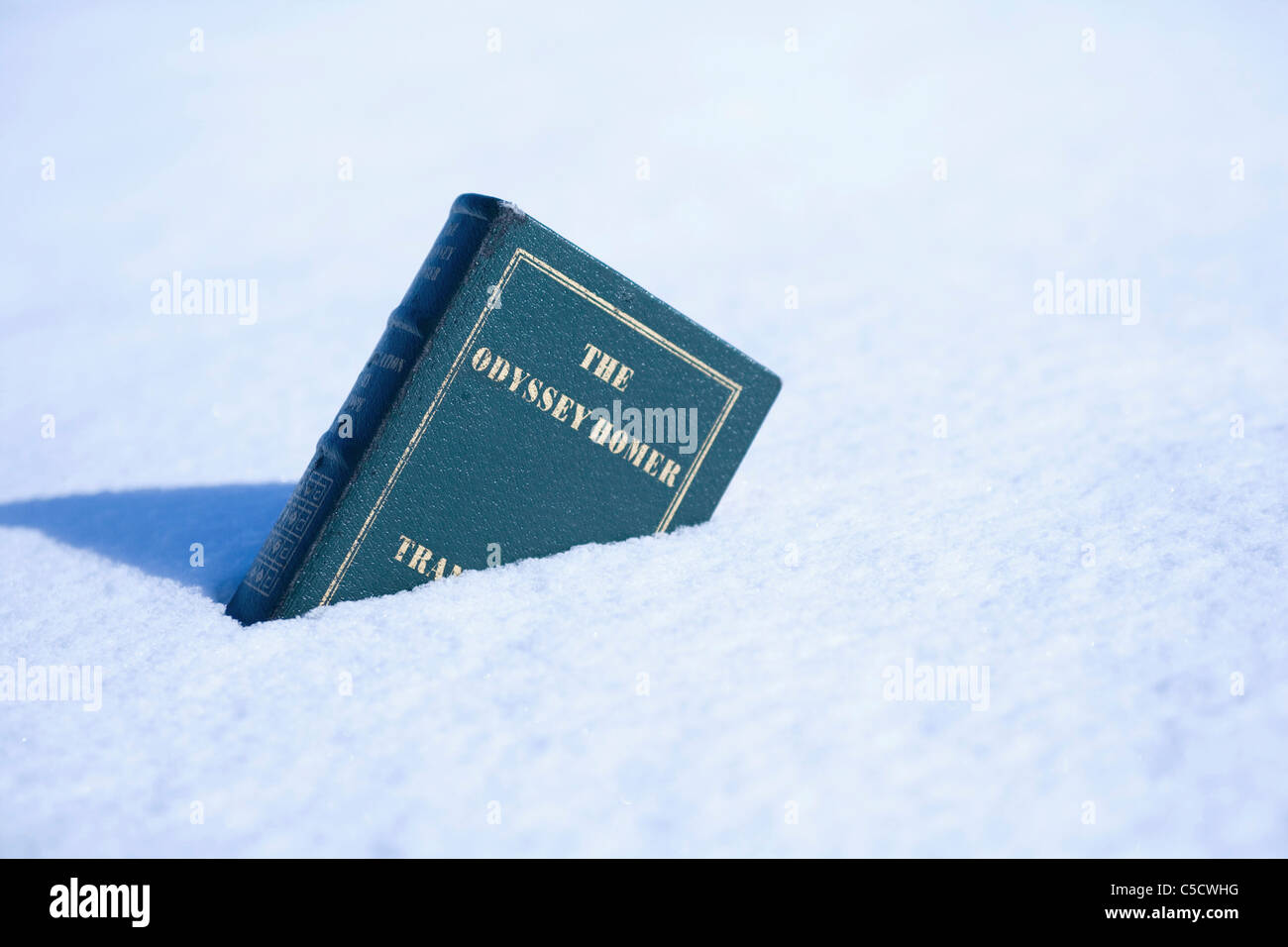 book in snow field Stock Photo - Alamy