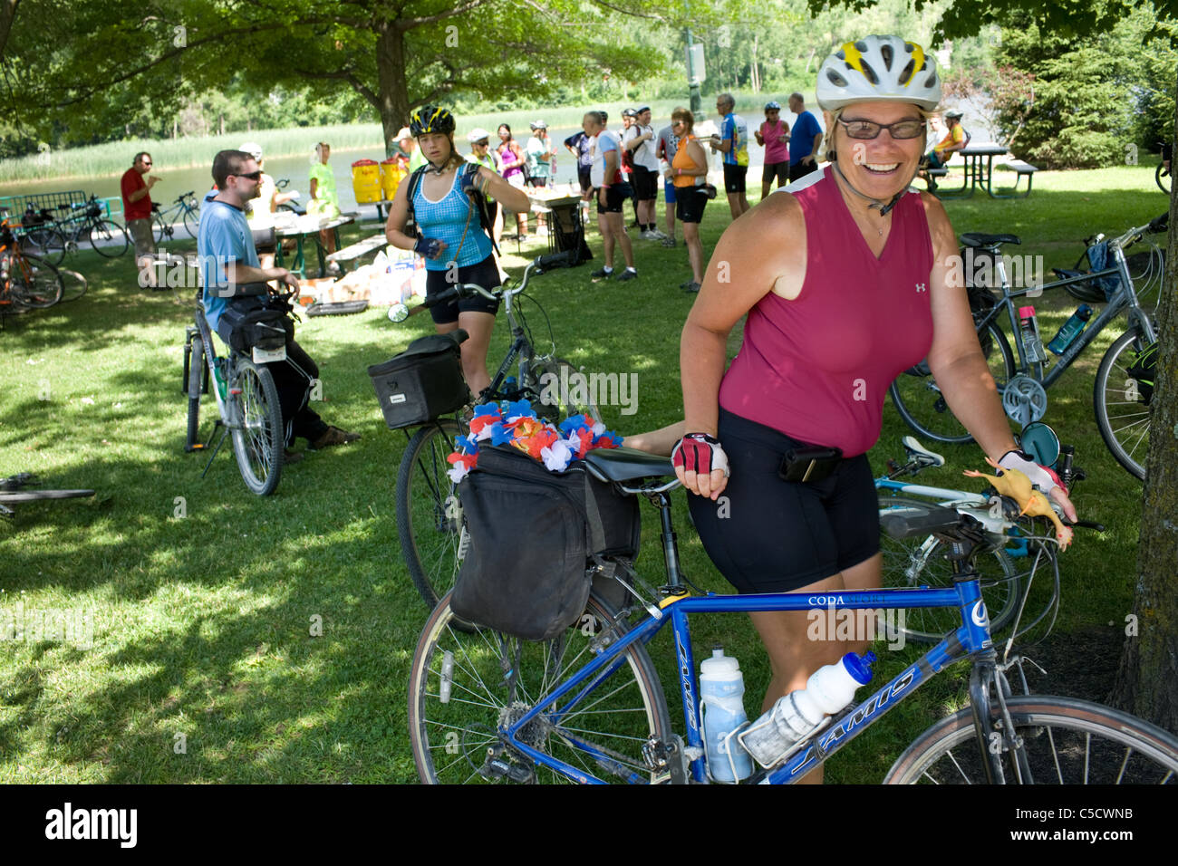 Cycling rest stop hi-res stock photography and images - Alamy