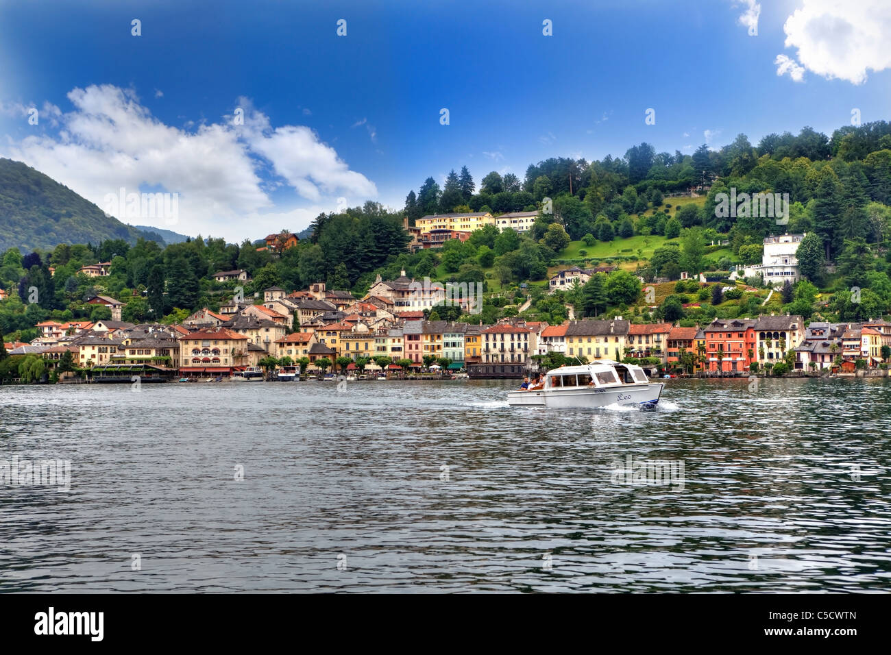 City View Orta in Piedmont, Italy Stock Photo - Alamy