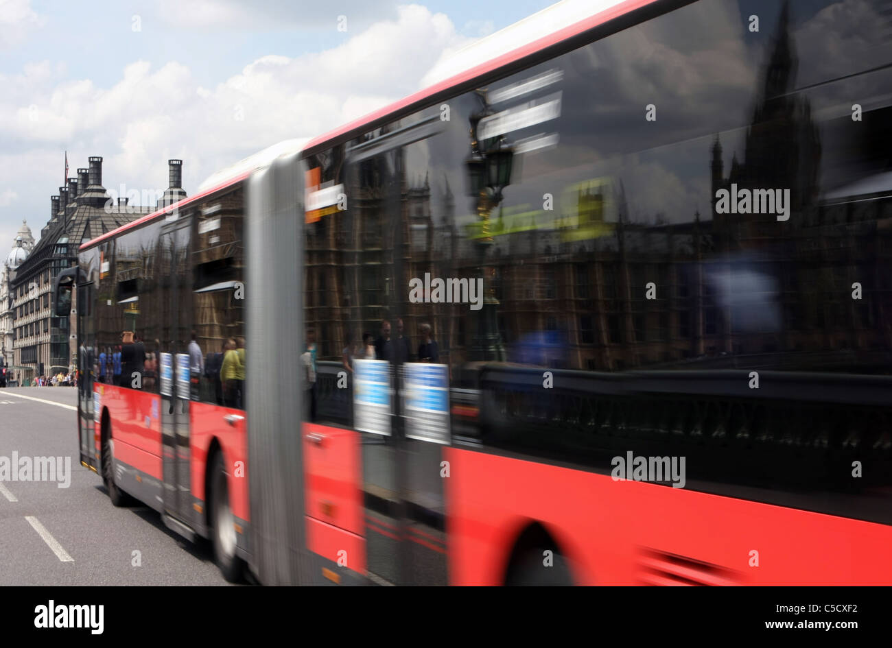 As they drive over westminster bridge in london hi-res stock ...