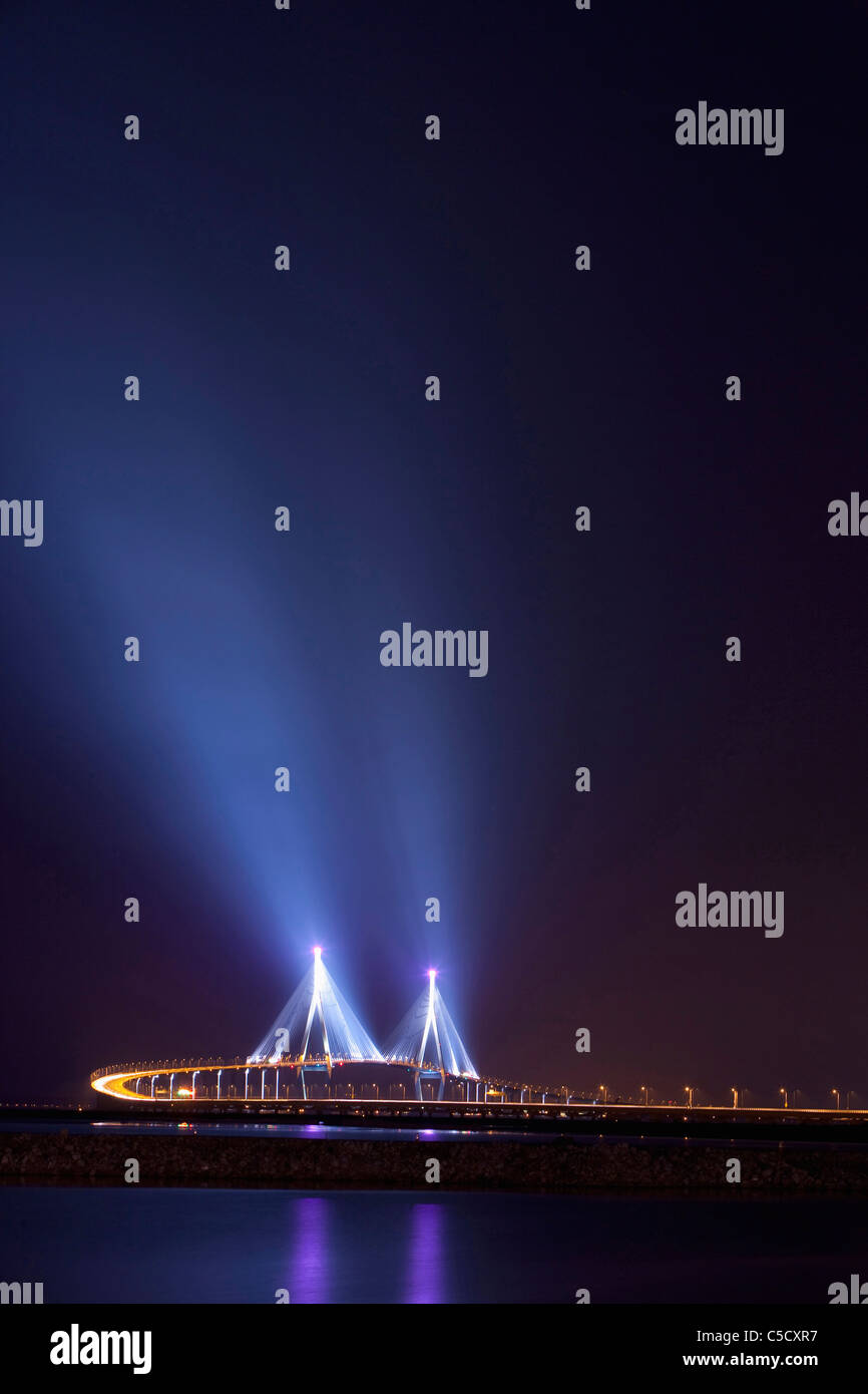 light on bridge Stock Photo - Alamy