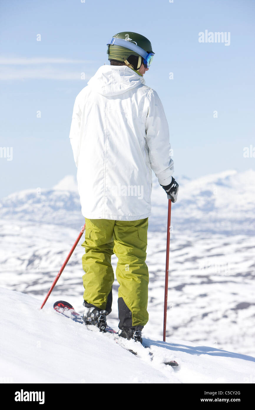Male skier snow hi-res stock photography and images - Alamy