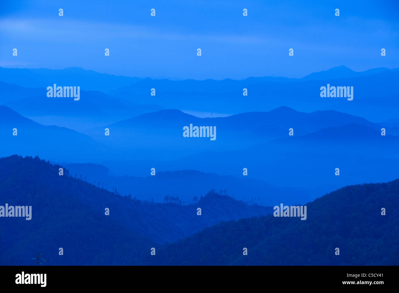 nature scape in dusk Stock Photo - Alamy