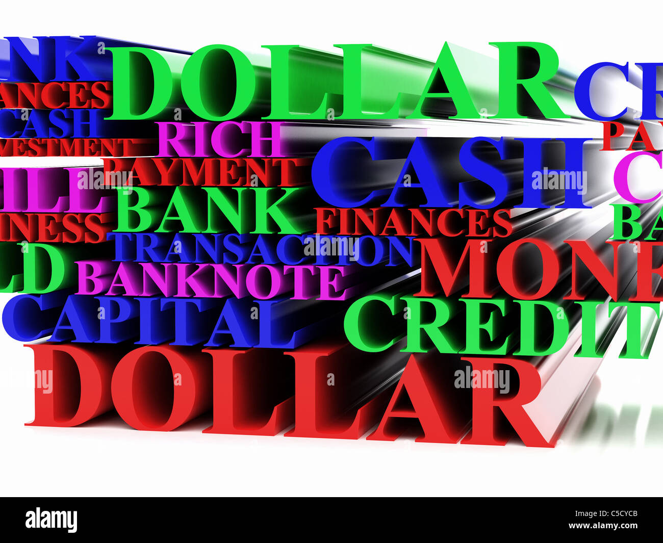 High resolution image. 3d rendered illustration. Business text Stock ...