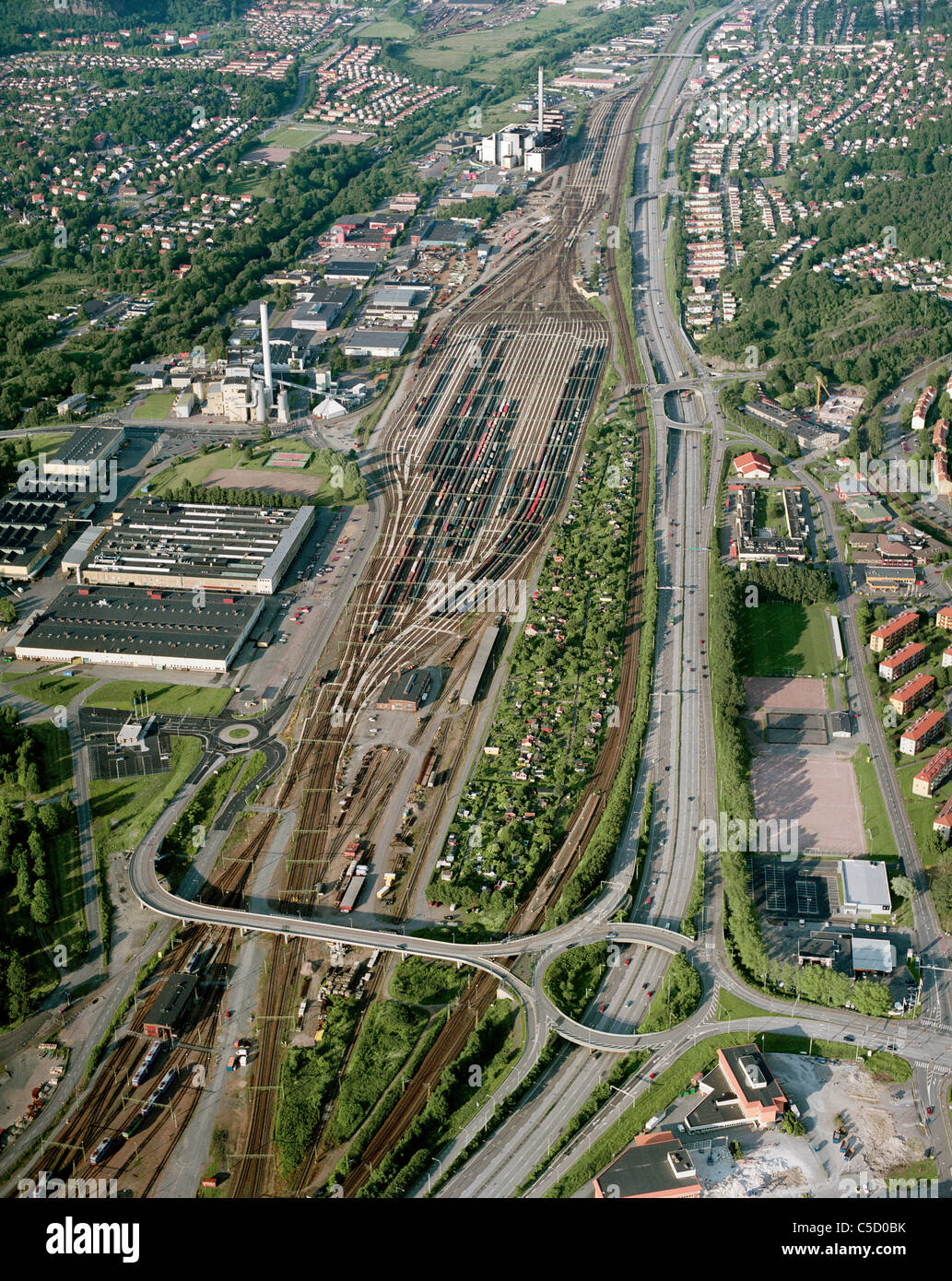 Roundabout aerial sweden hi-res stock photography and images - Alamy