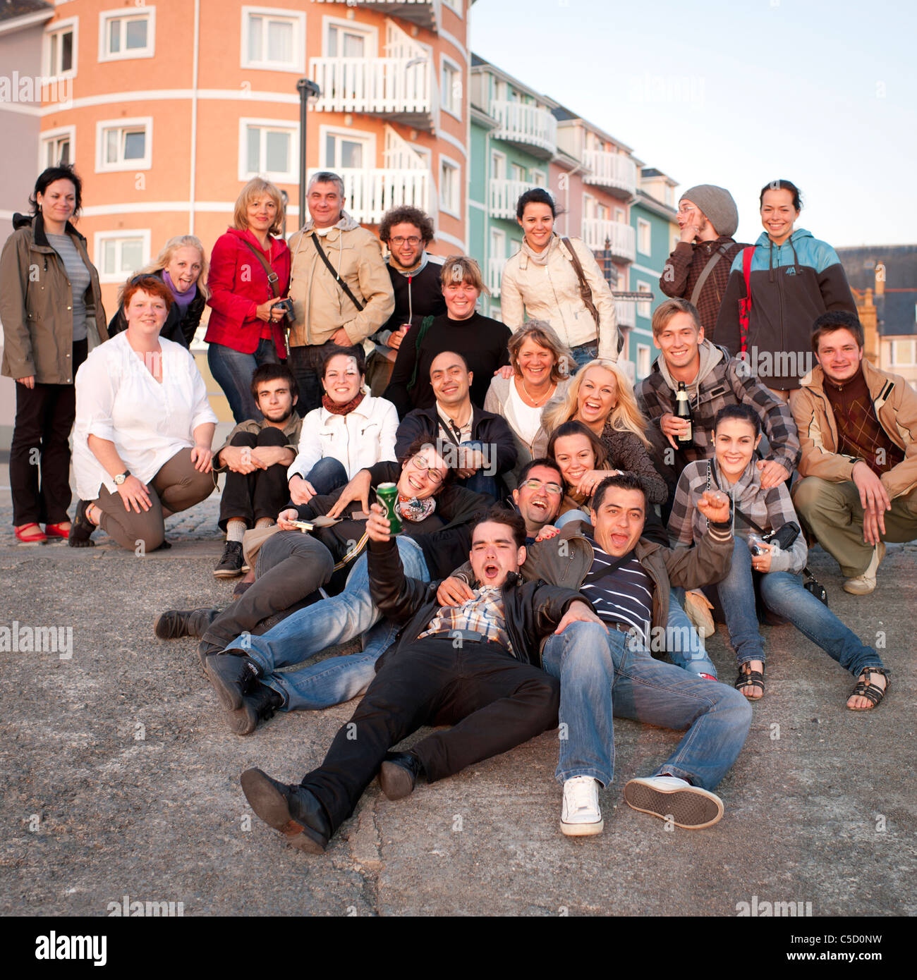 Students celebrating school hi-res stock photography and images - Alamy