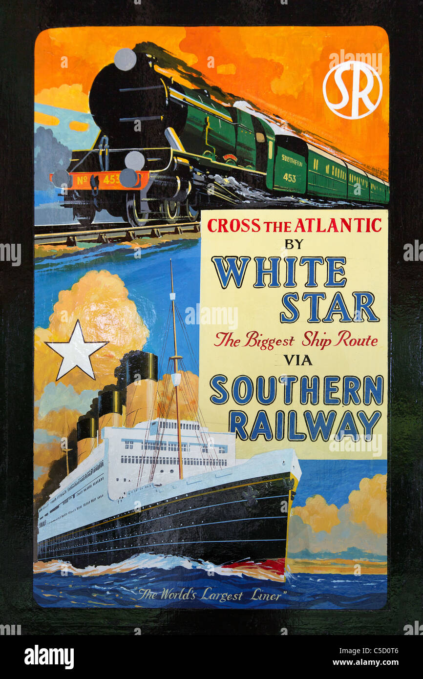 Southern railway poster hi-res stock photography and images - Alamy