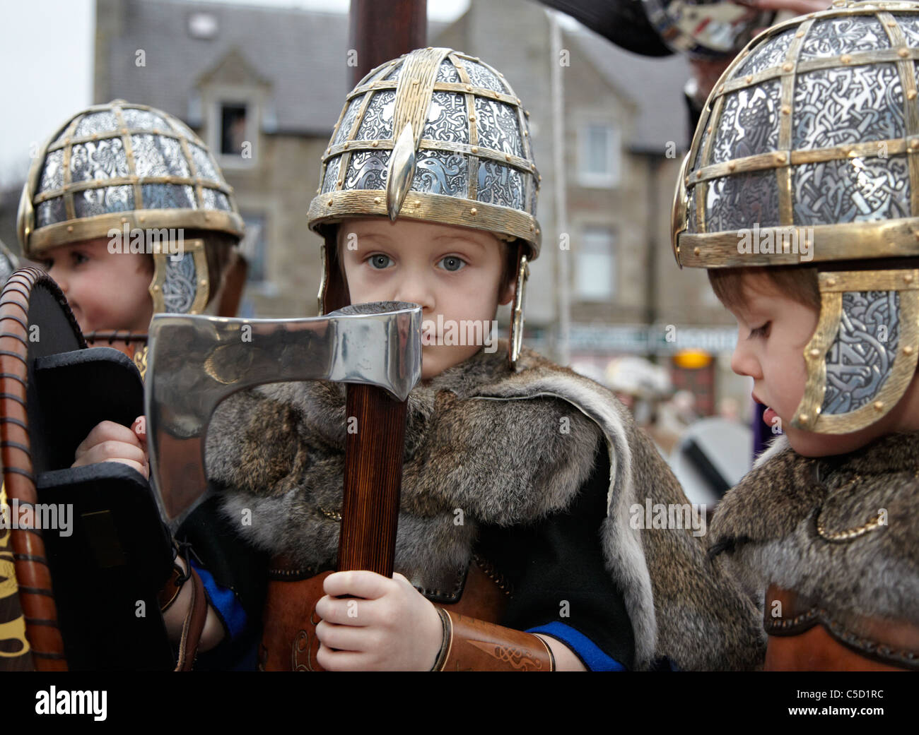 Young Viking Boys at the Up Helly Aa Festival Shetland Islands Stock ...