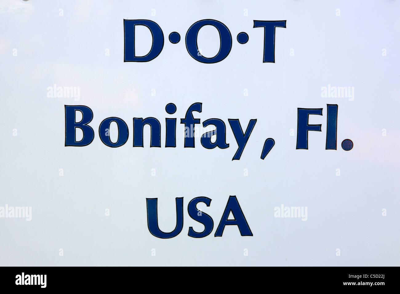 A D.O.T Bonifay Florida USA Logo Stock Photo - Alamy