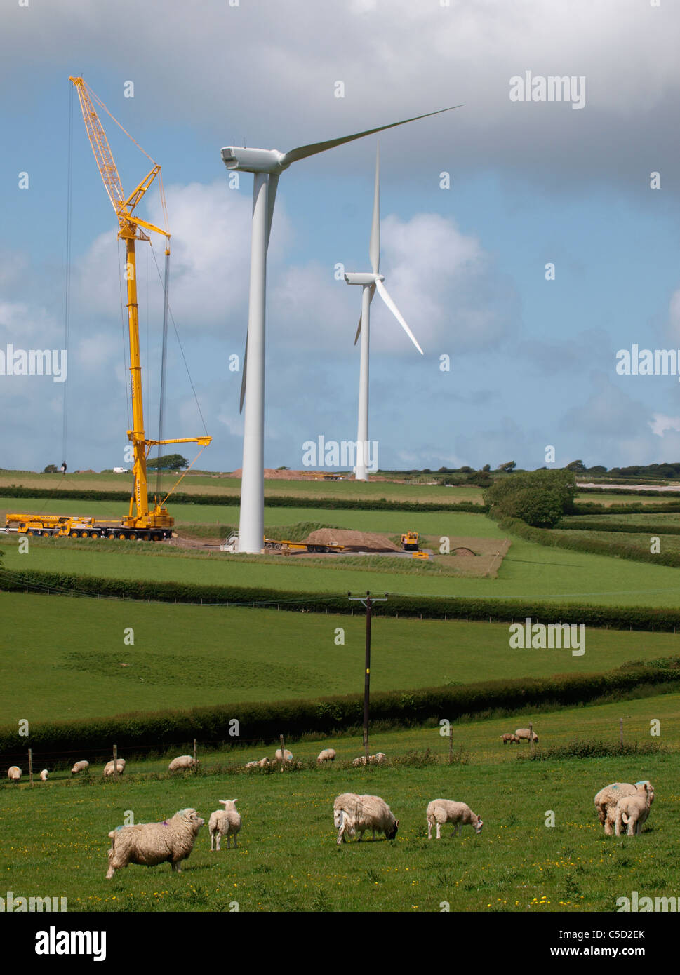 Constructing wind turbine hi-res stock photography and images - Alamy