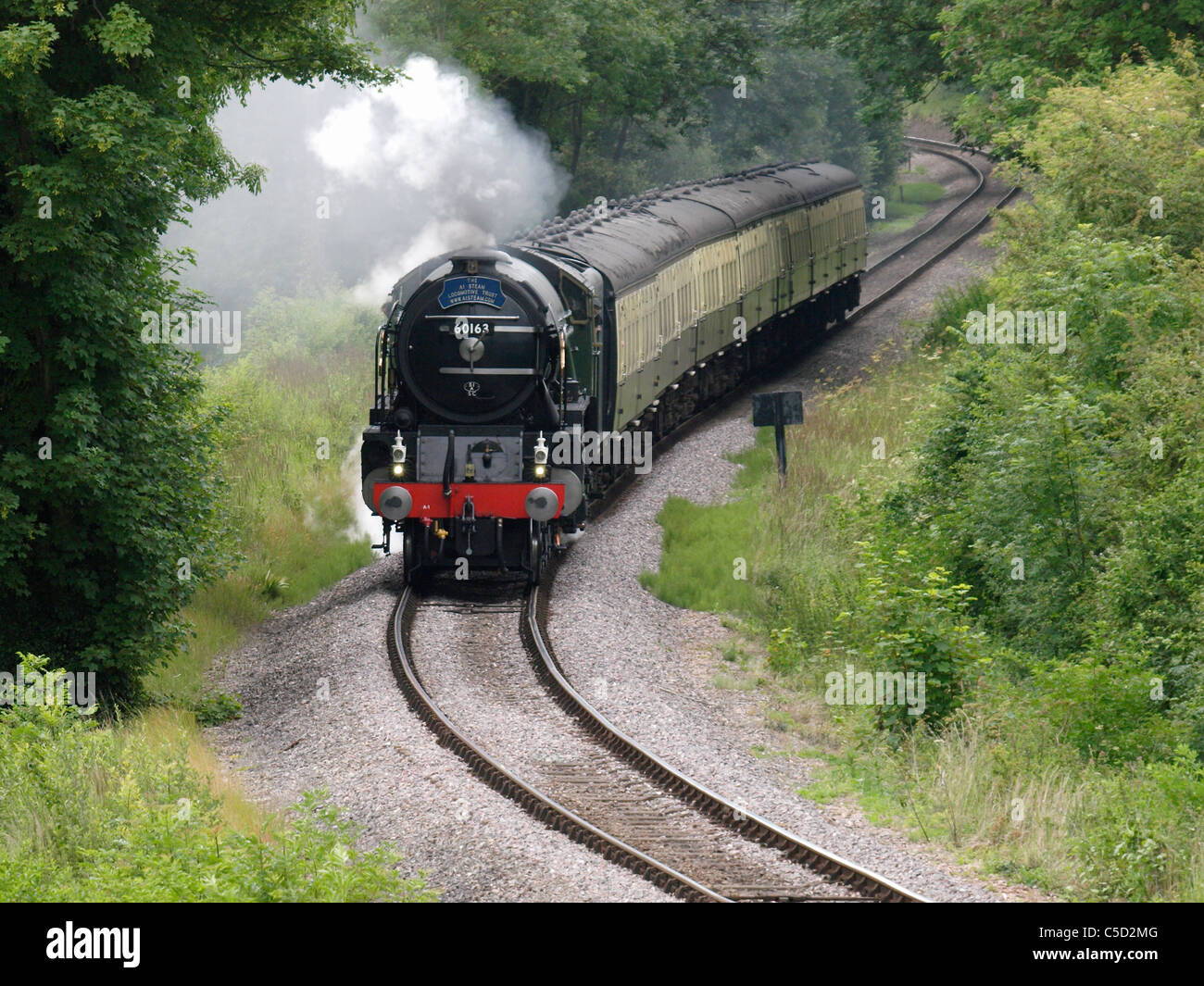 The Tornado steam train on the West Somerset Railway Line. UK Stock ...