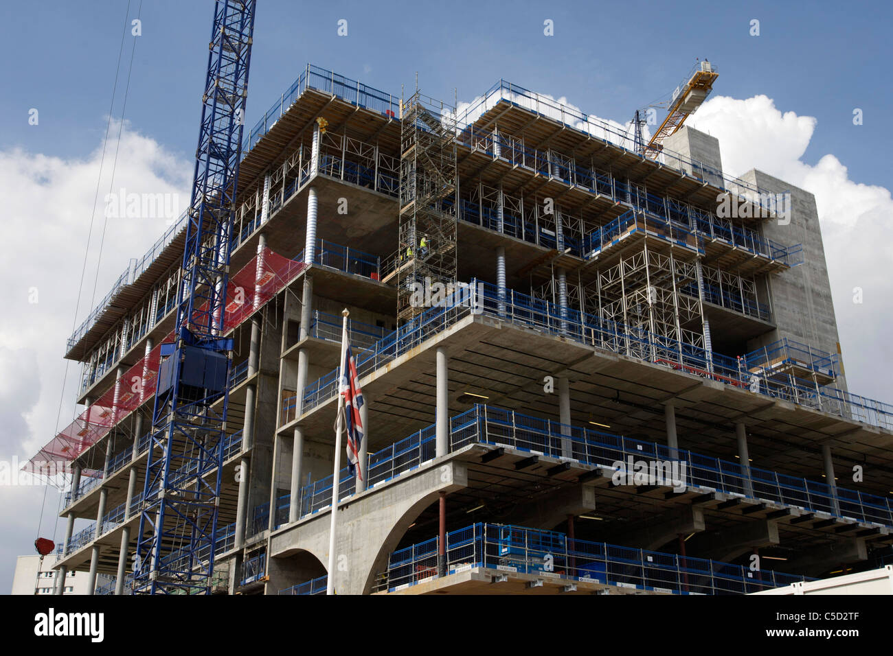 The new Birmingham Library under construction in July 2011 Stock Photo ...