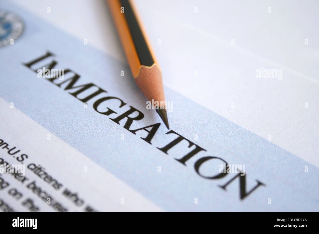 Immigration form hi-res stock photography and images - Alamy