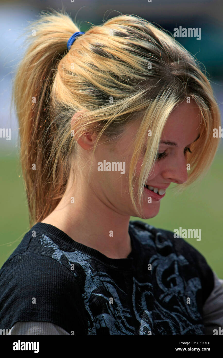 Lisa Kelly of Ice Road Truckers TV Show fame Stock Photo - Alamy