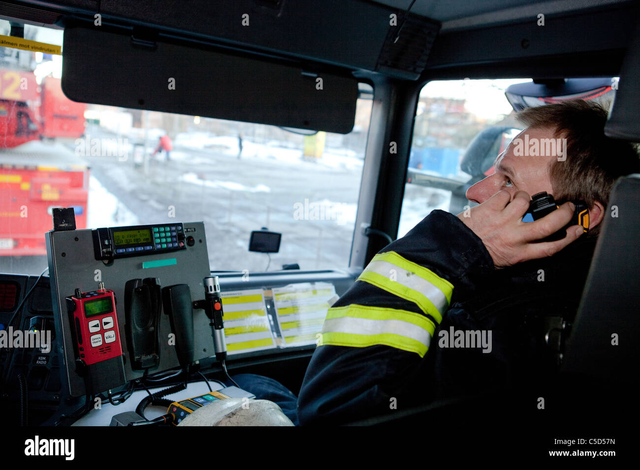 Close up firefighter hi-res stock photography and images - Alamy