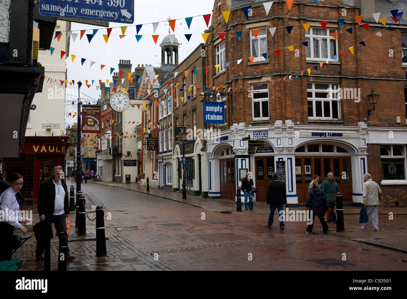 Rochester high Street Stock Photo - Alamy