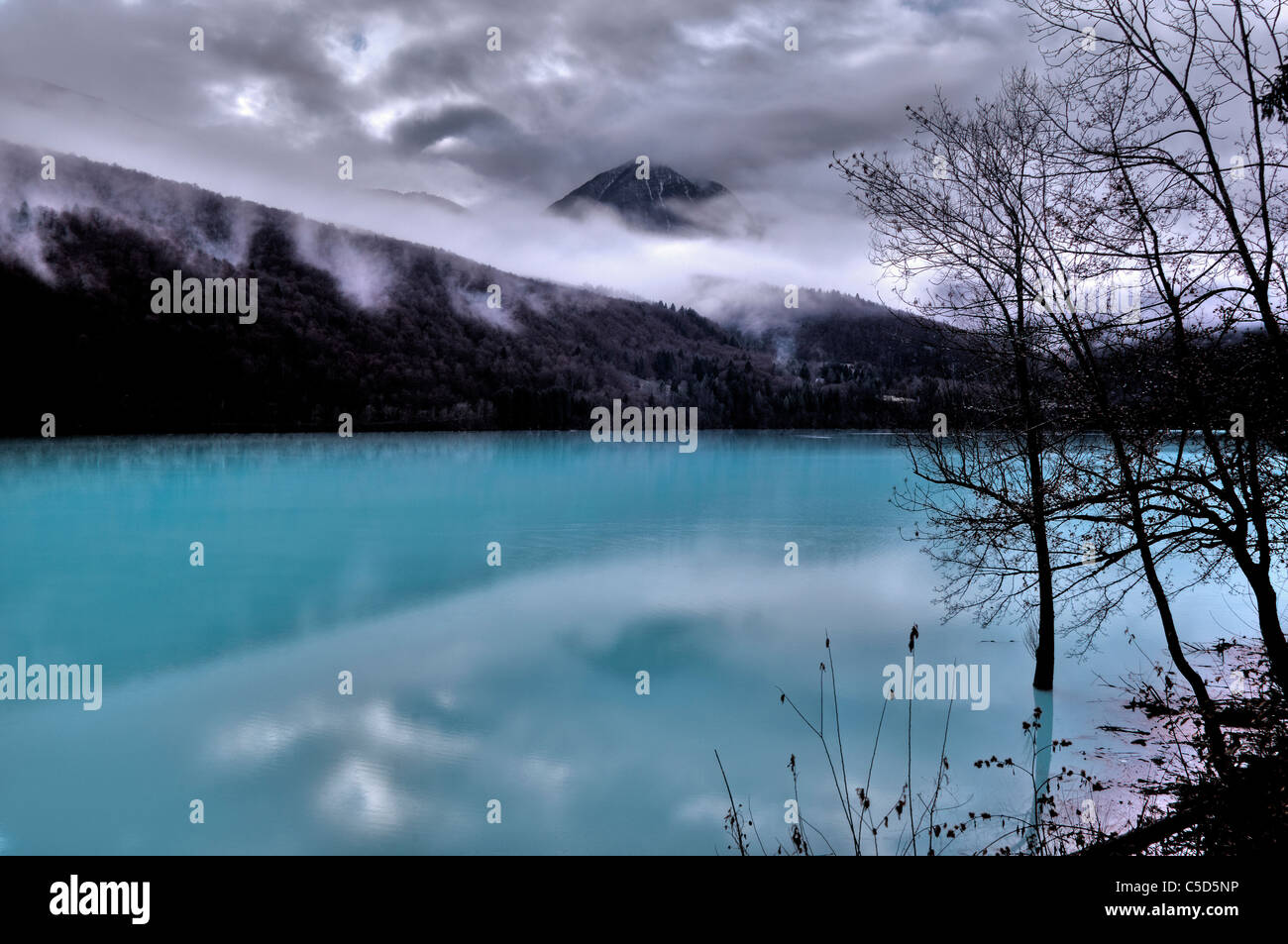 Barcis lake, Italy Stock Photo - Alamy