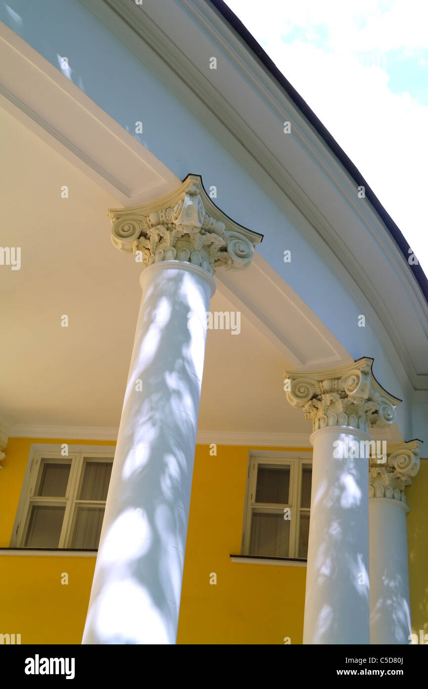 A fragment of the old manor houses in the summer in the park Kuzminki ...