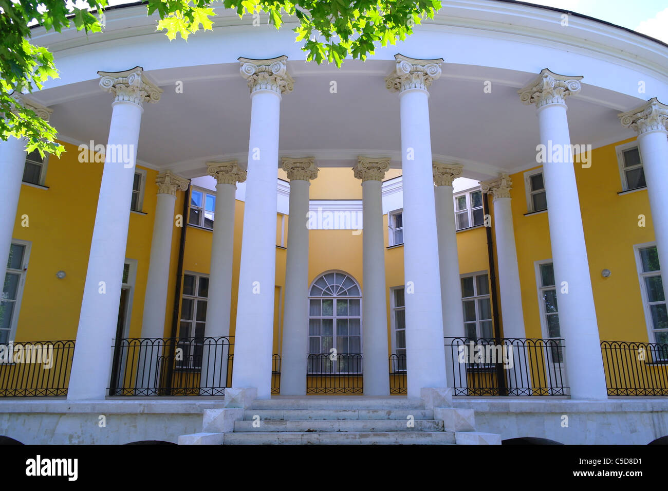 A fragment of the old manor houses in the summer in the park Kuzminki ...
