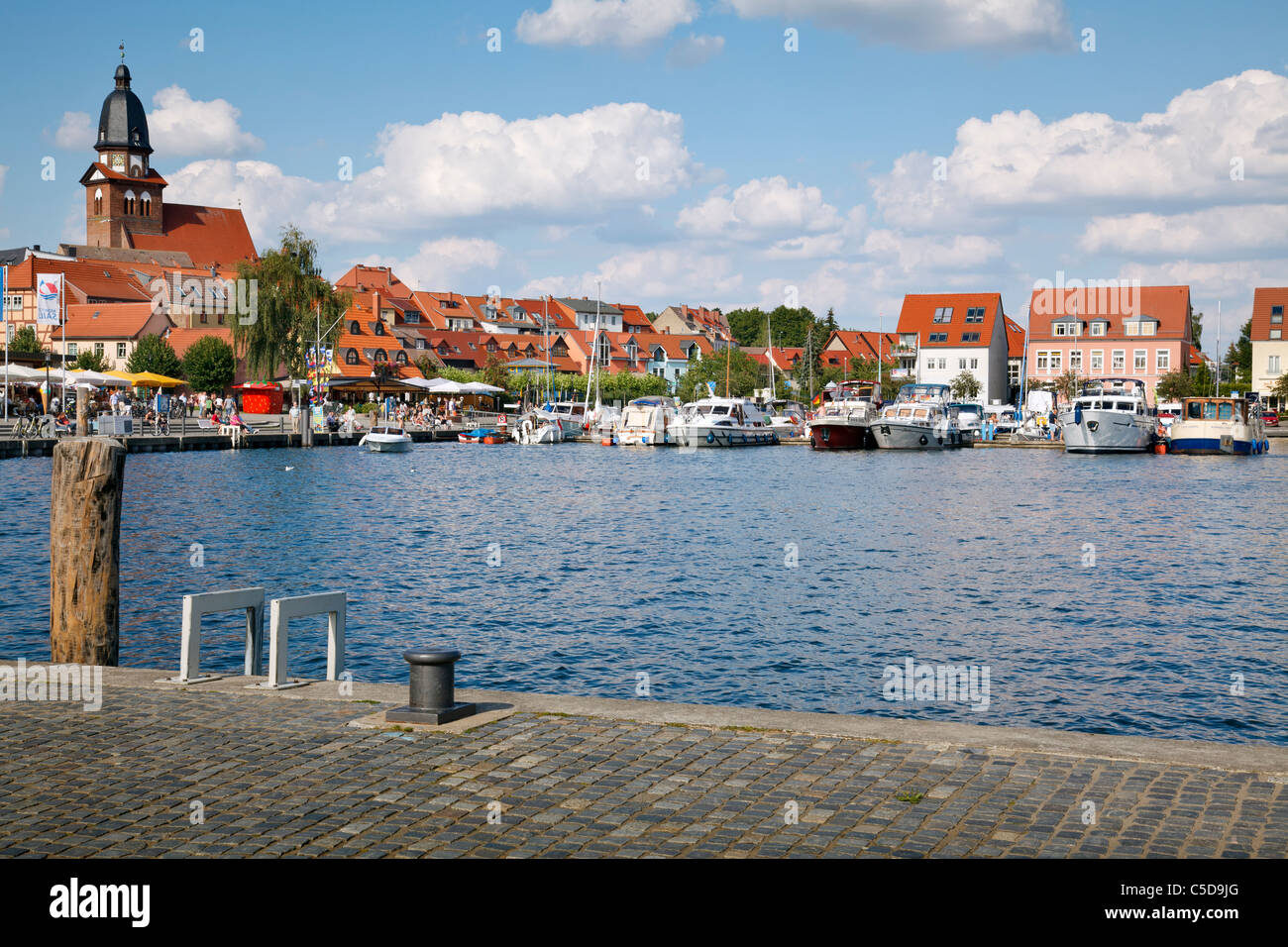 Harbour and Old Town, Waren, Müritz, Mecklenburg Vorpommern, Germany ...