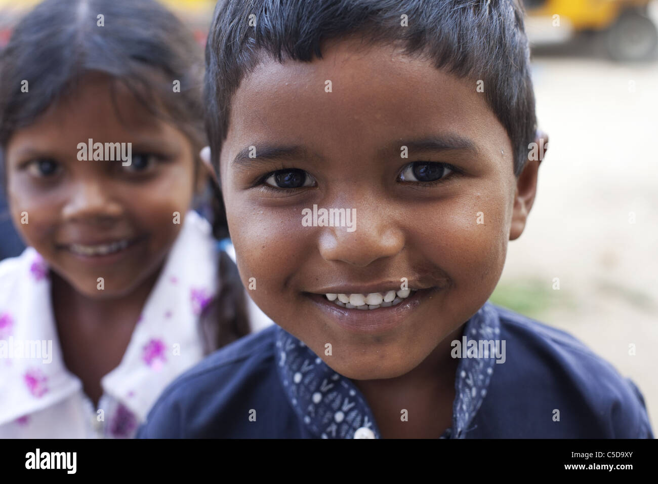 Two Indian Kids Stock Photo - Alamy