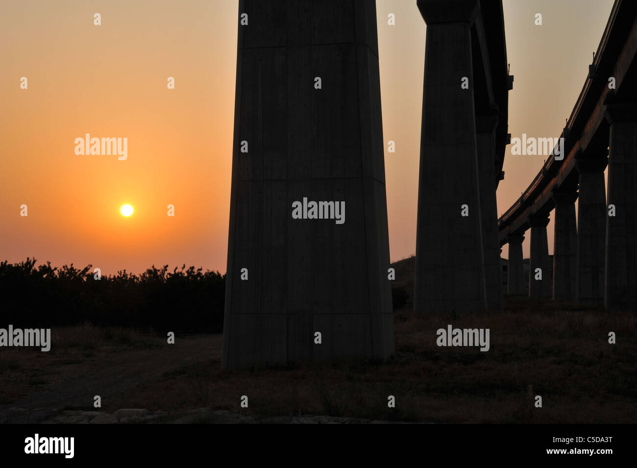 an amazing bridge against sunset Stock Photo - Alamy