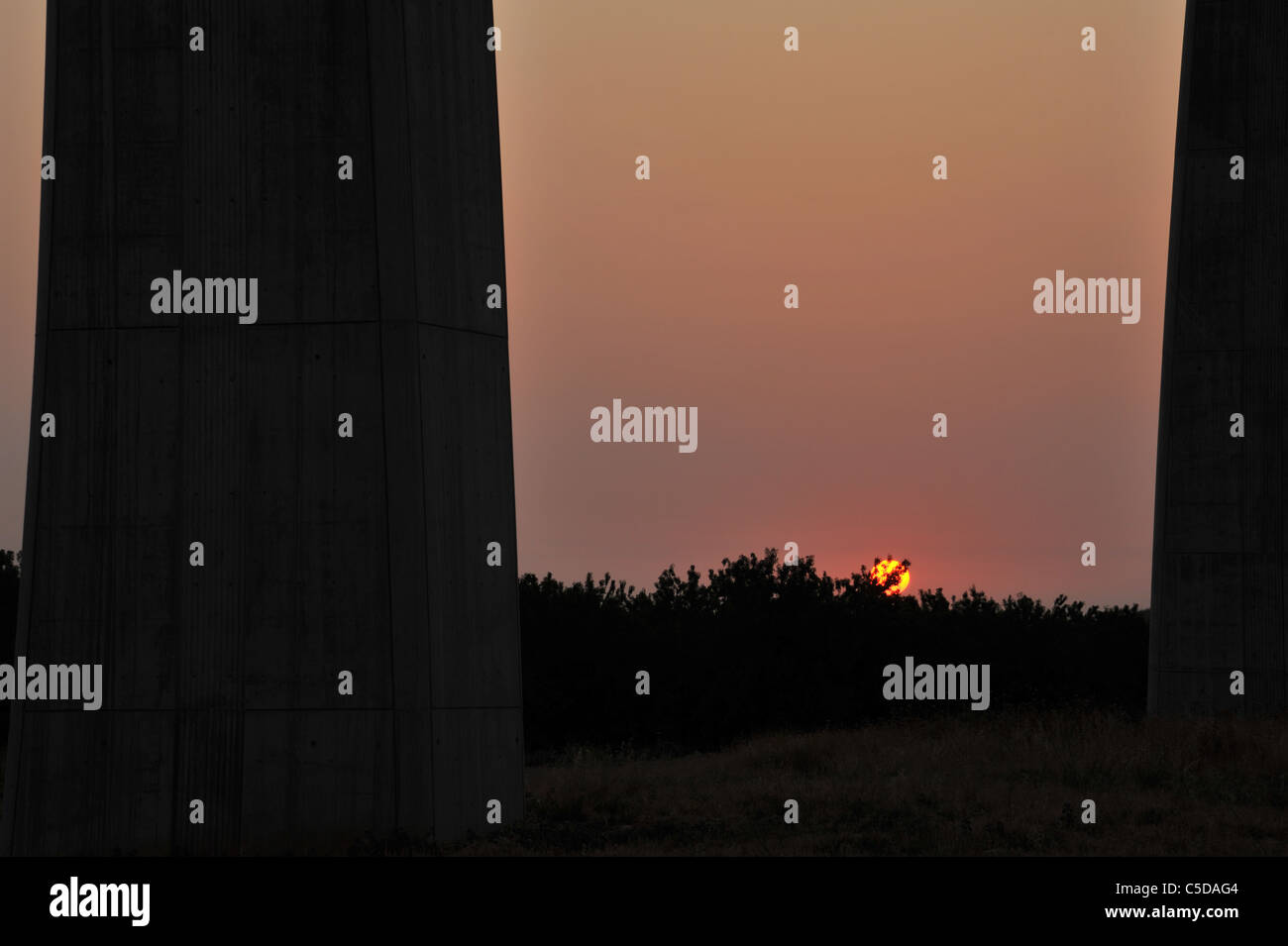 an amazing bridge against sunset Stock Photo - Alamy
