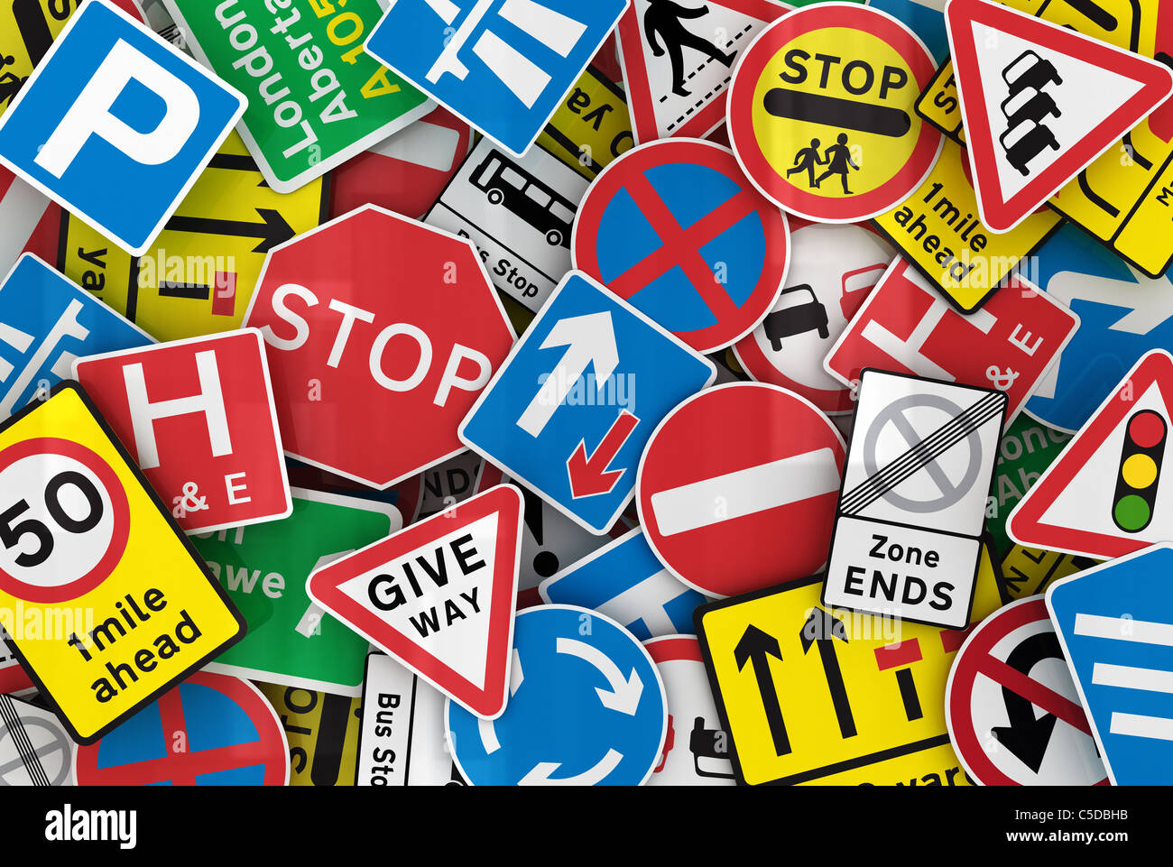British road signs Stock Photo - Alamy