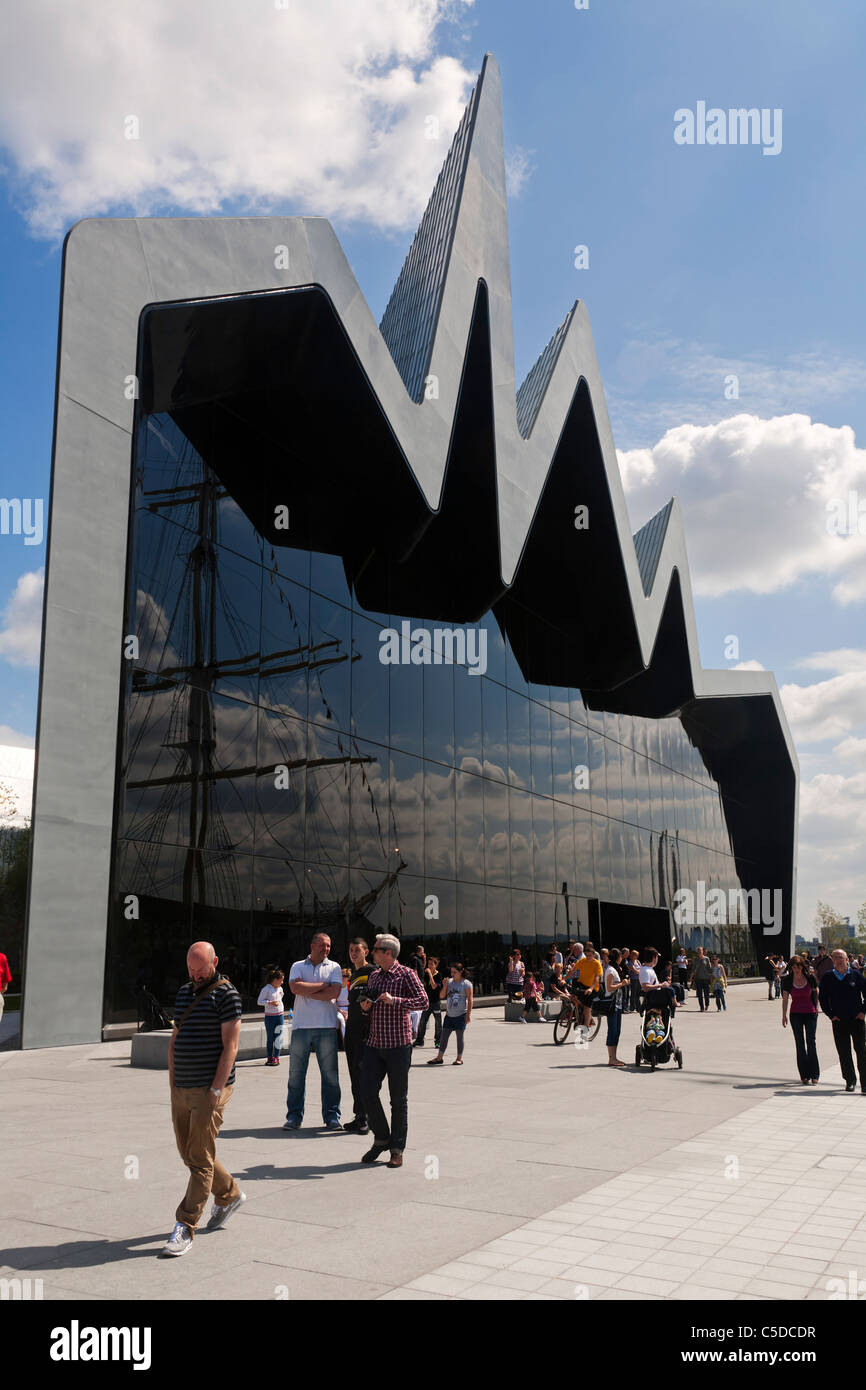 The Riverside Museum designed by Zaha Hadid, Pointhouse quay, Glasgow ...