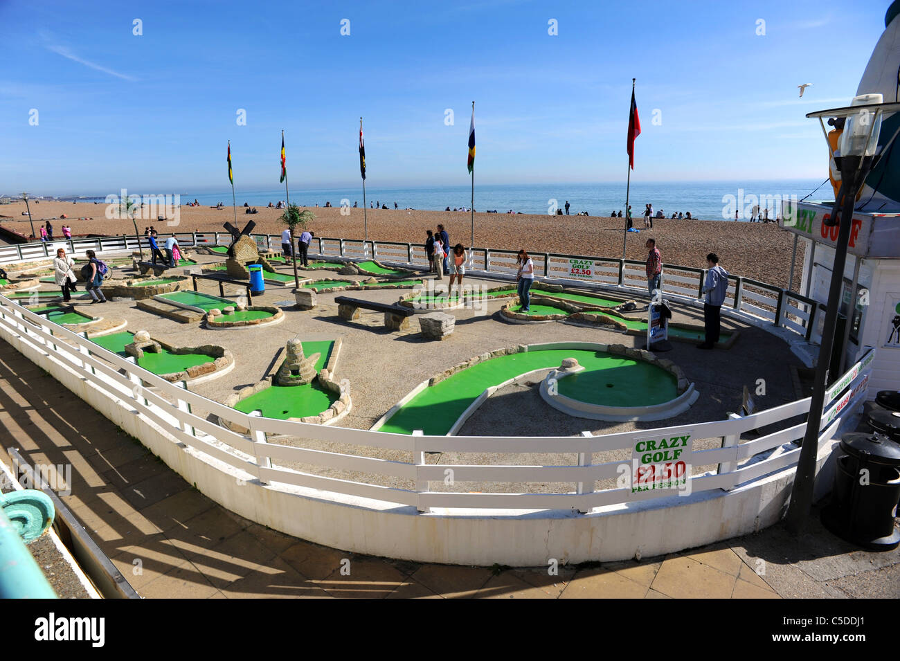 Brighton seafront crazy golf hi-res stock photography and images - Alamy