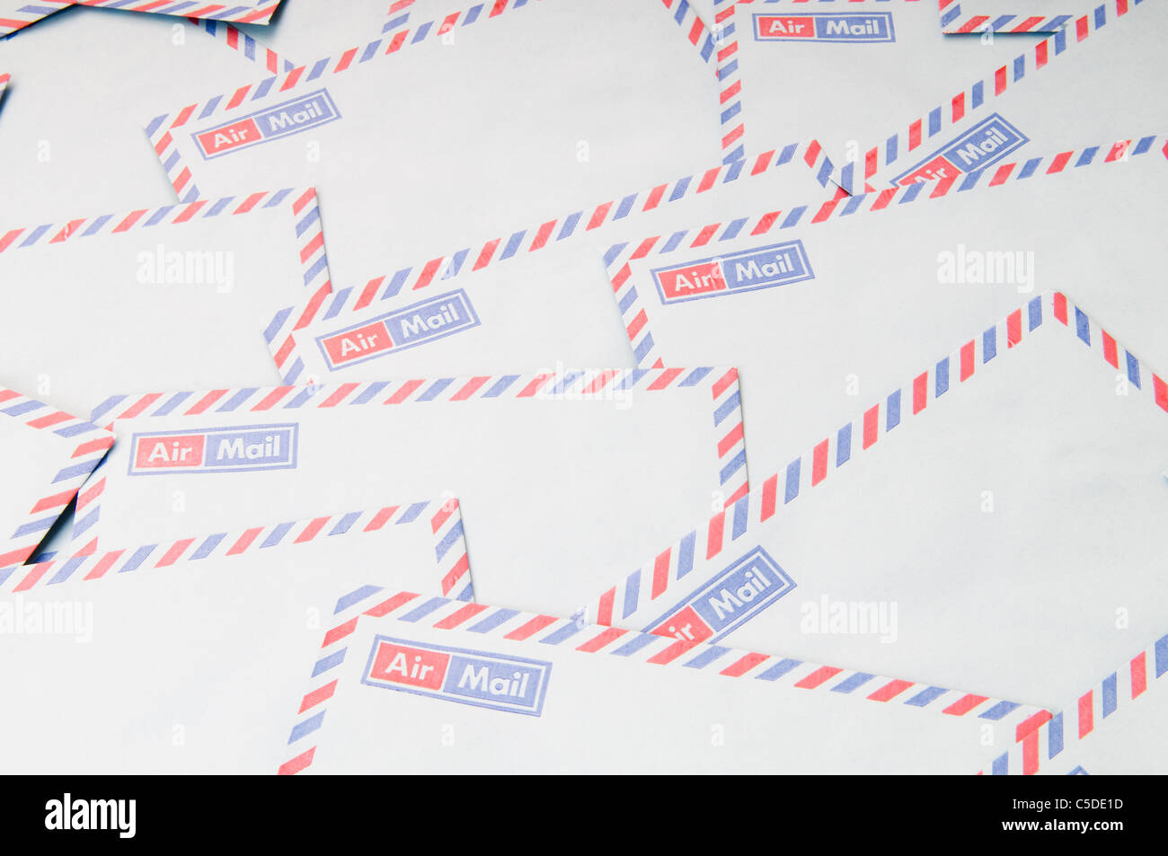 Mail concept with many envelopes on the table Stock Photo - Alamy