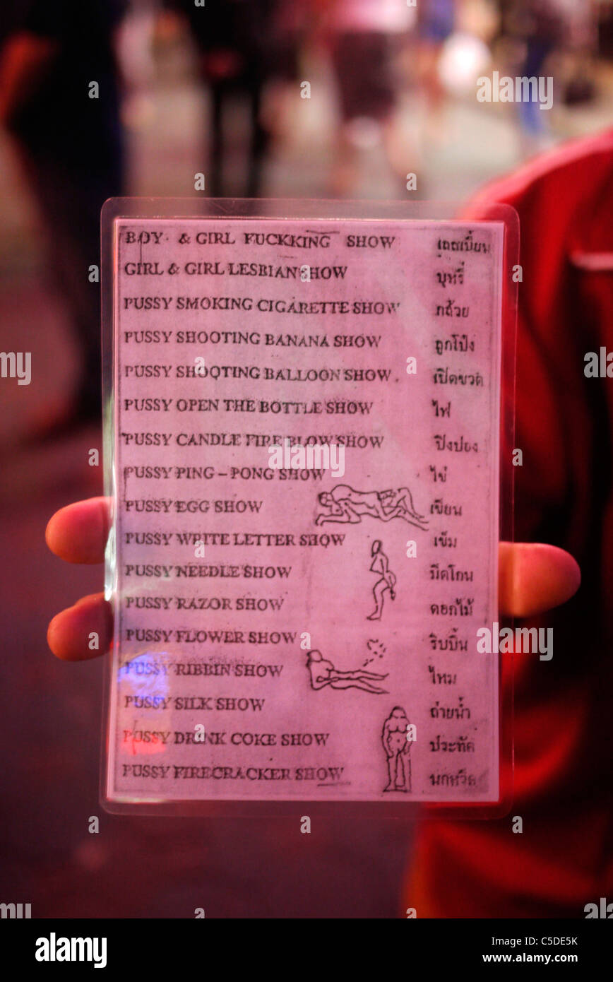 Thailand Pattaya Beach Resort And Centre For Sex Tourism Card