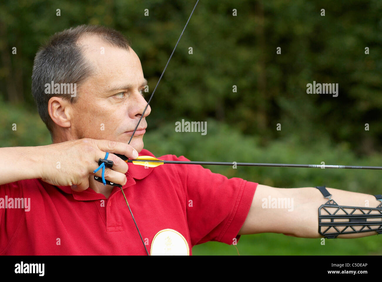 Man Aiming Bow Arrow Man High Resolution Stock Photography and Images ...