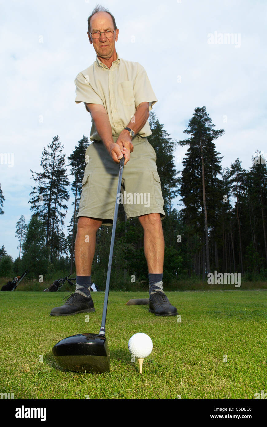 Old Man Playing Golf High Resolution Stock Photography and Images - Alamy