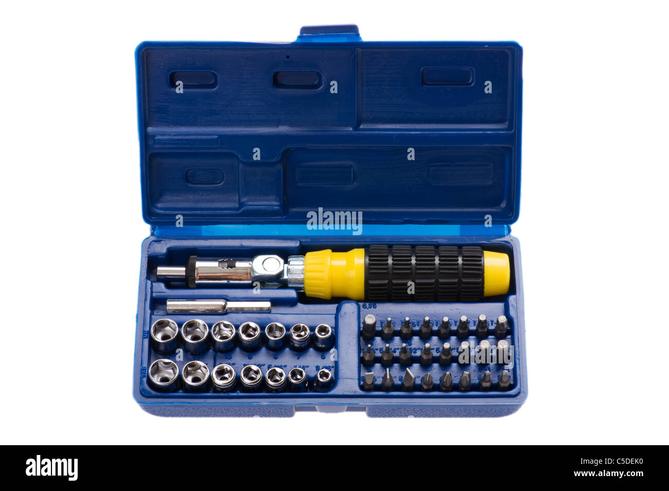 Blue plastic tool case Cut Out Stock Images & Pictures - Alamy