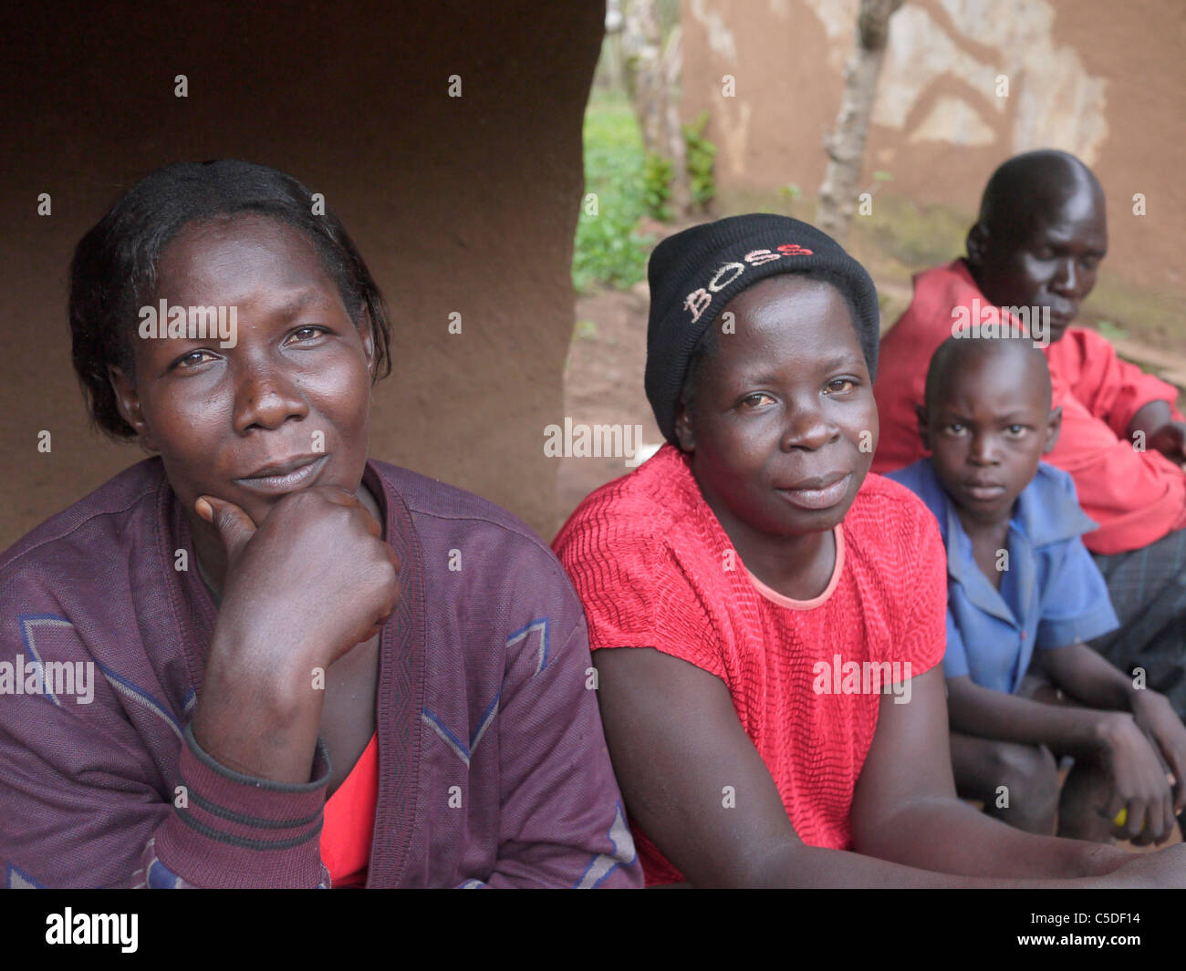 UGANDA Woman and children of Lira. photograph by Sean Sprague Stock ...