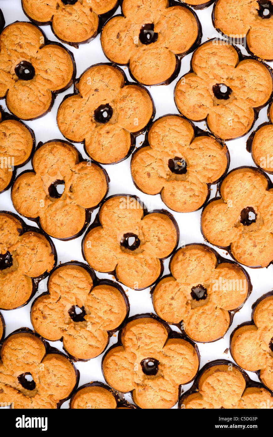 Studio photo of sweet cookies. Cookies background Stock Photo - Alamy