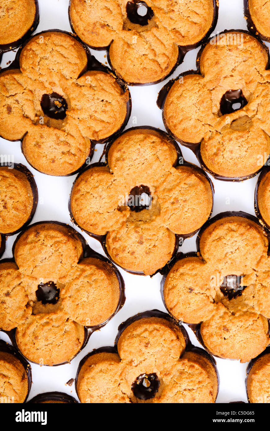 Studio photo of sweet cookies. Cookies background Stock Photo - Alamy