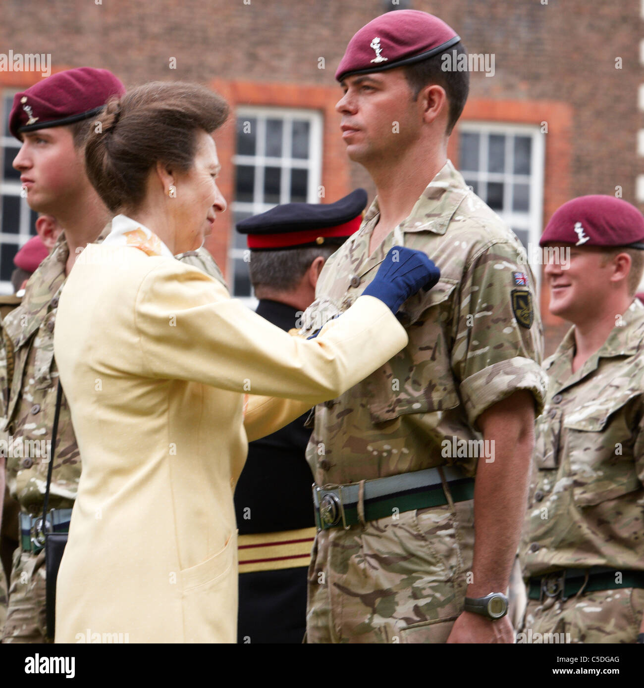 The Princess Royal hands out campaign medals to soldiers from 216 ...