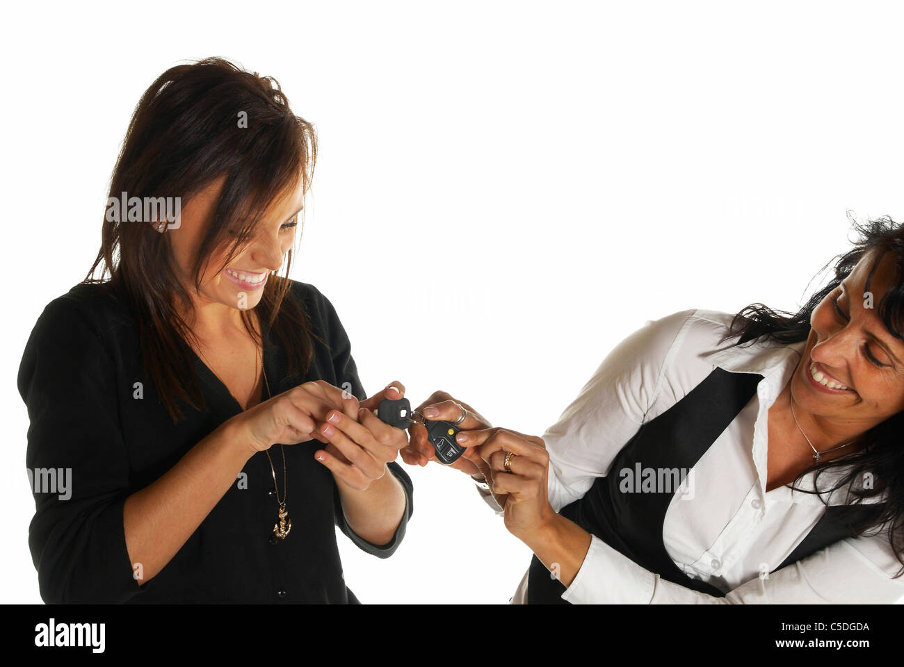 Daughter with car keys hi-res stock photography and images - Alamy