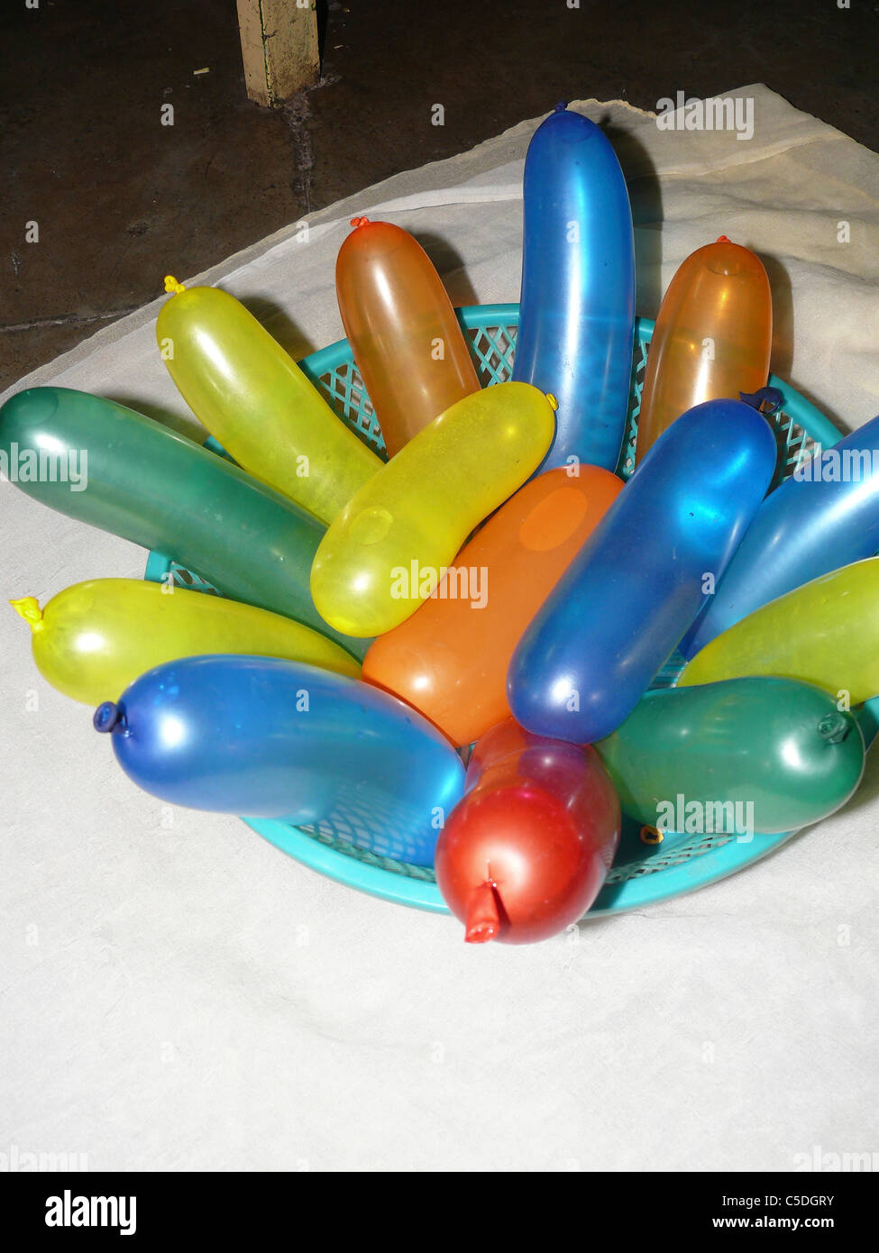 Colorful Water Balloons Stock Photo - Alamy