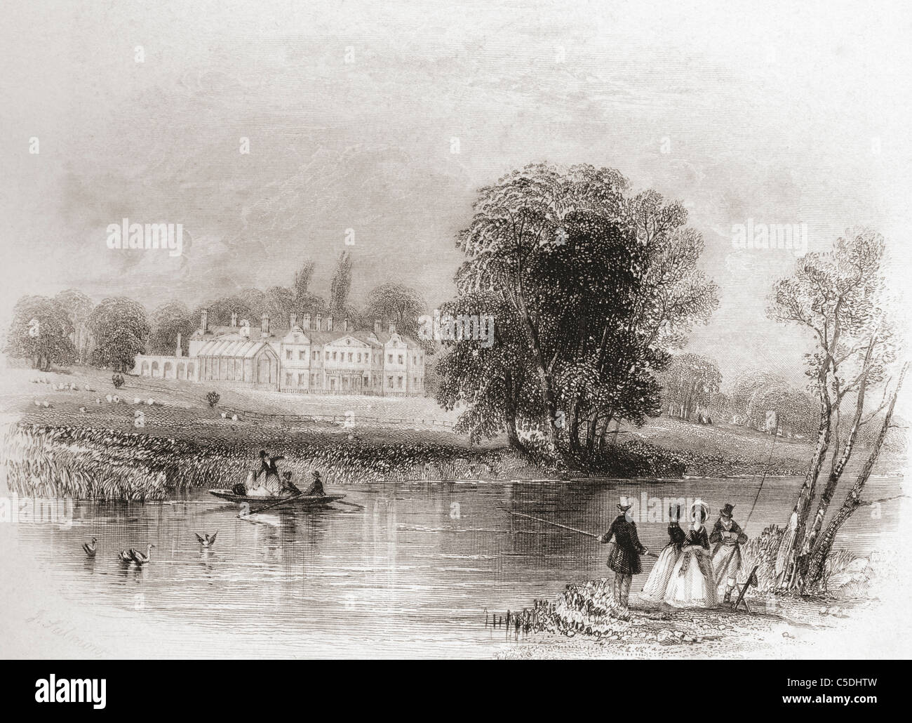 Stratfield Saye, Hampshire, England in the 19th century Stock Photo - Alamy