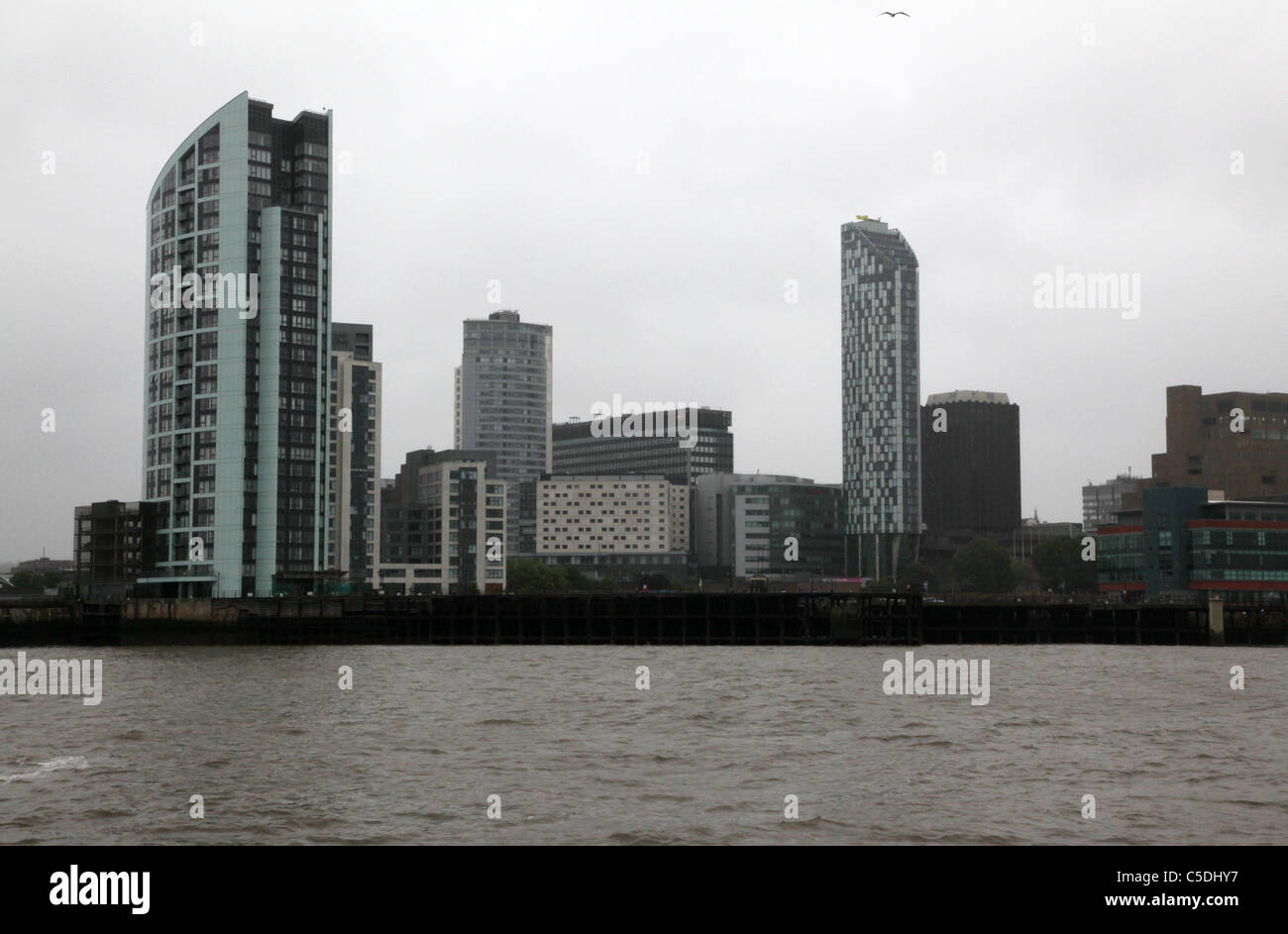 View of high rises on Liverpool waterfront Stock Photo - Alamy