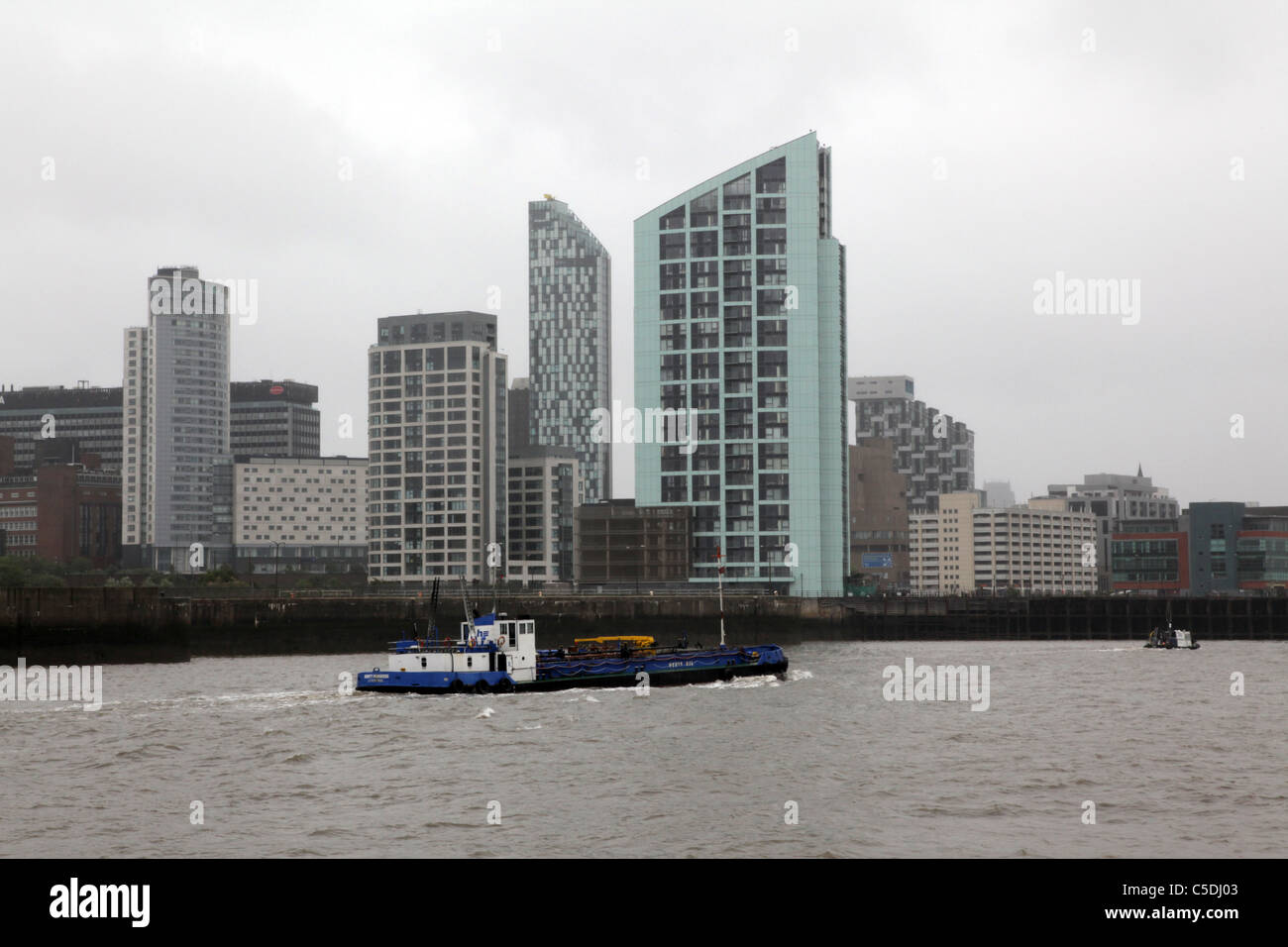 View of high rises on Liverpool waterfront Stock Photo - Alamy