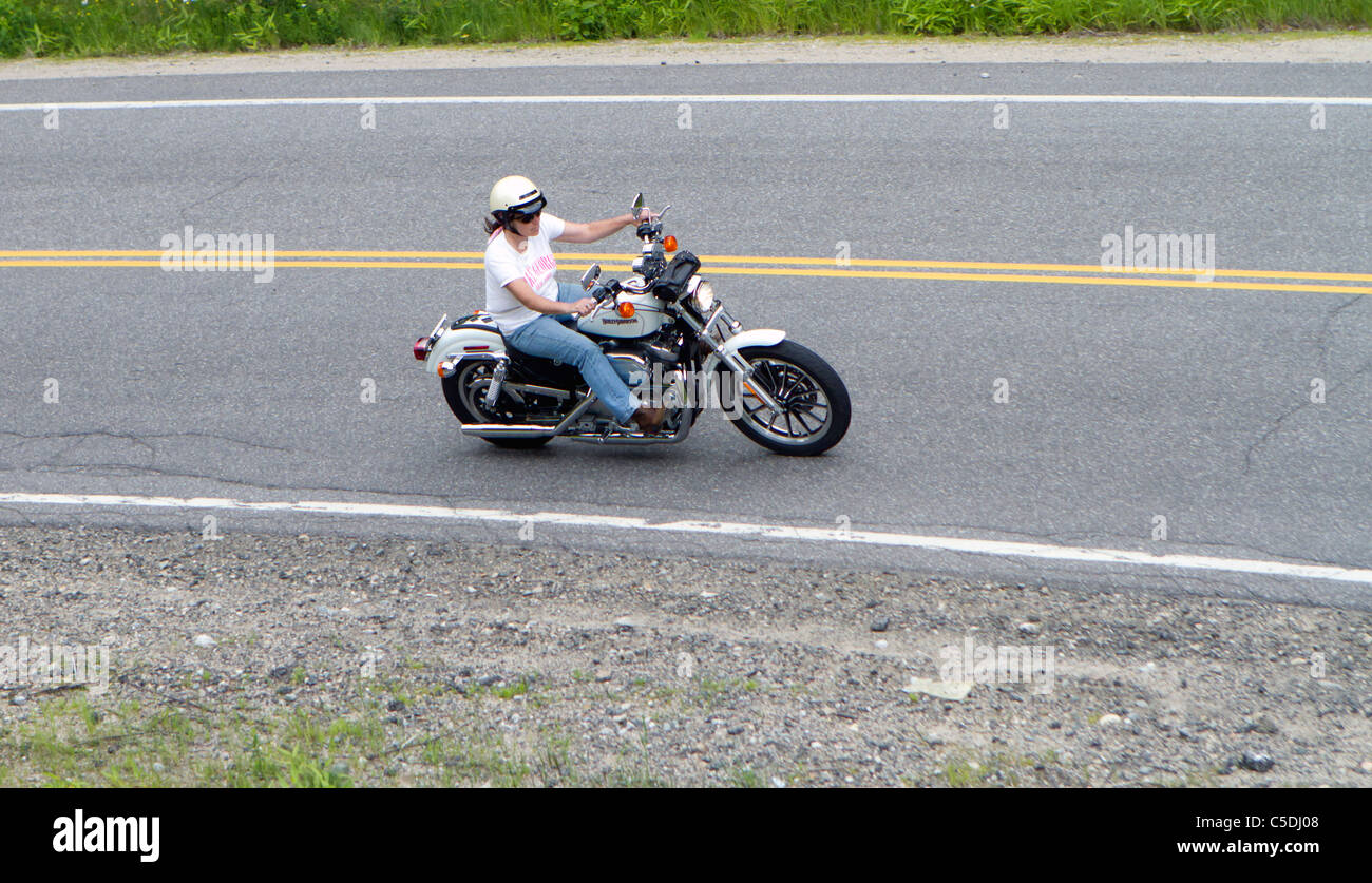 Harley davidson girl hi-res stock photography and images - Alamy