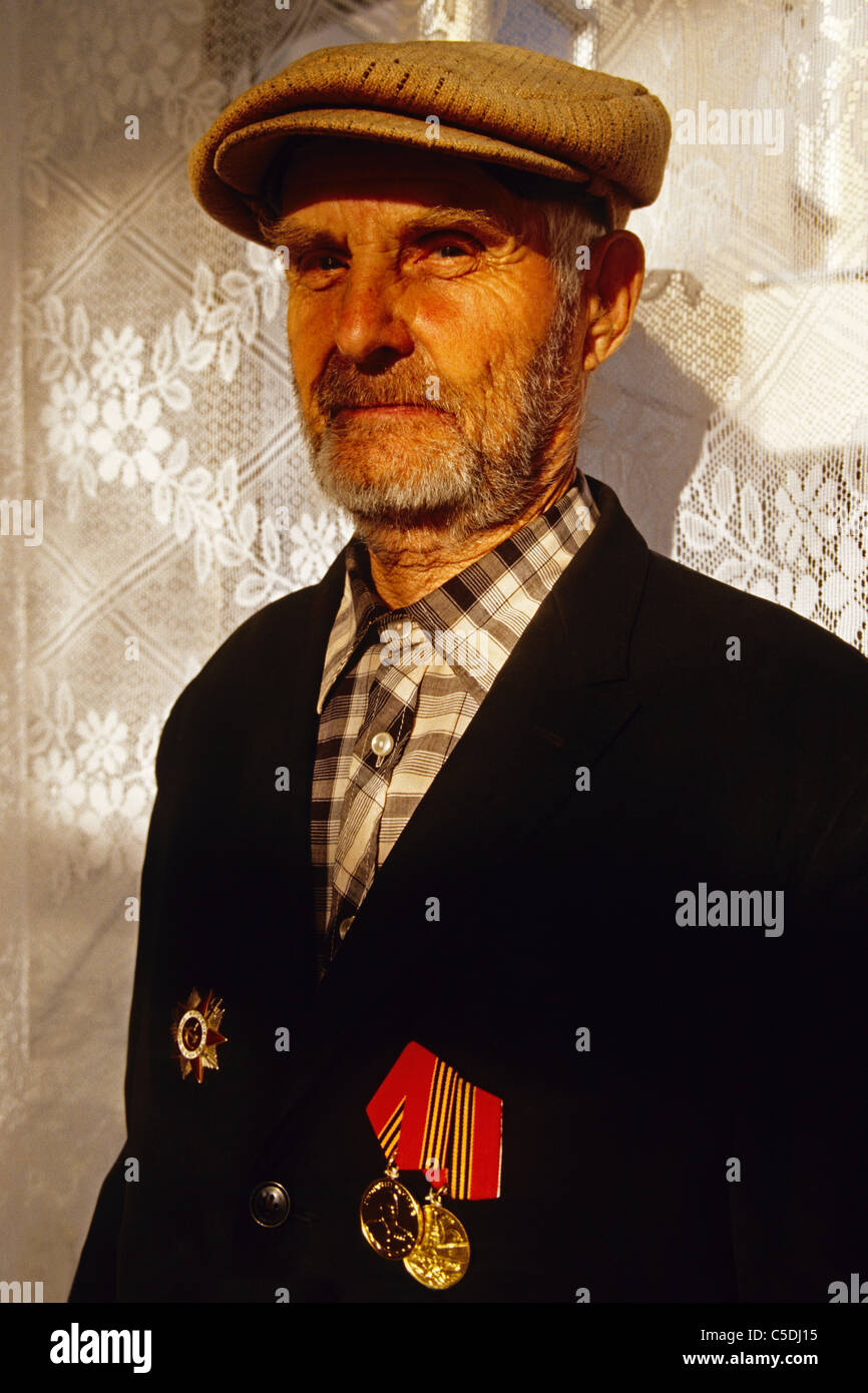 Soviet Army Veteran of World War II in retirement home in Kyrgyzstan ...