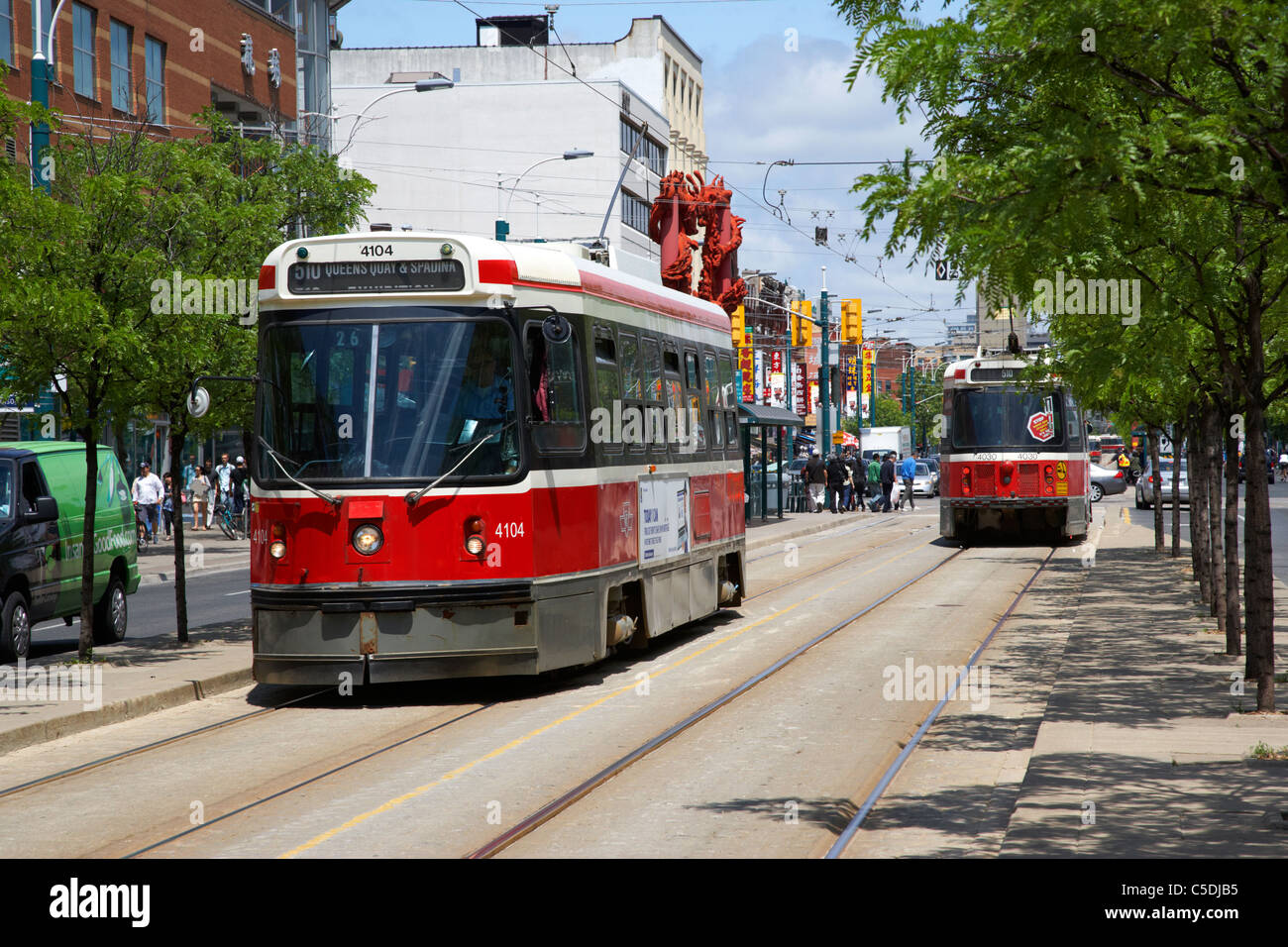 toronto transit system ttc tram ontario canada Stock Photo - Alamy