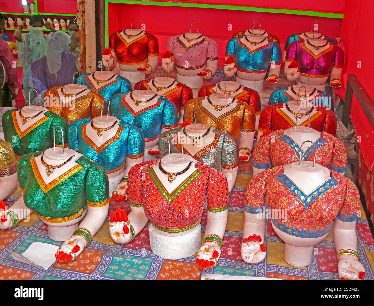 Idol of goddess Gauri during Ganesh festival, Pune, Maharashtra, India ...