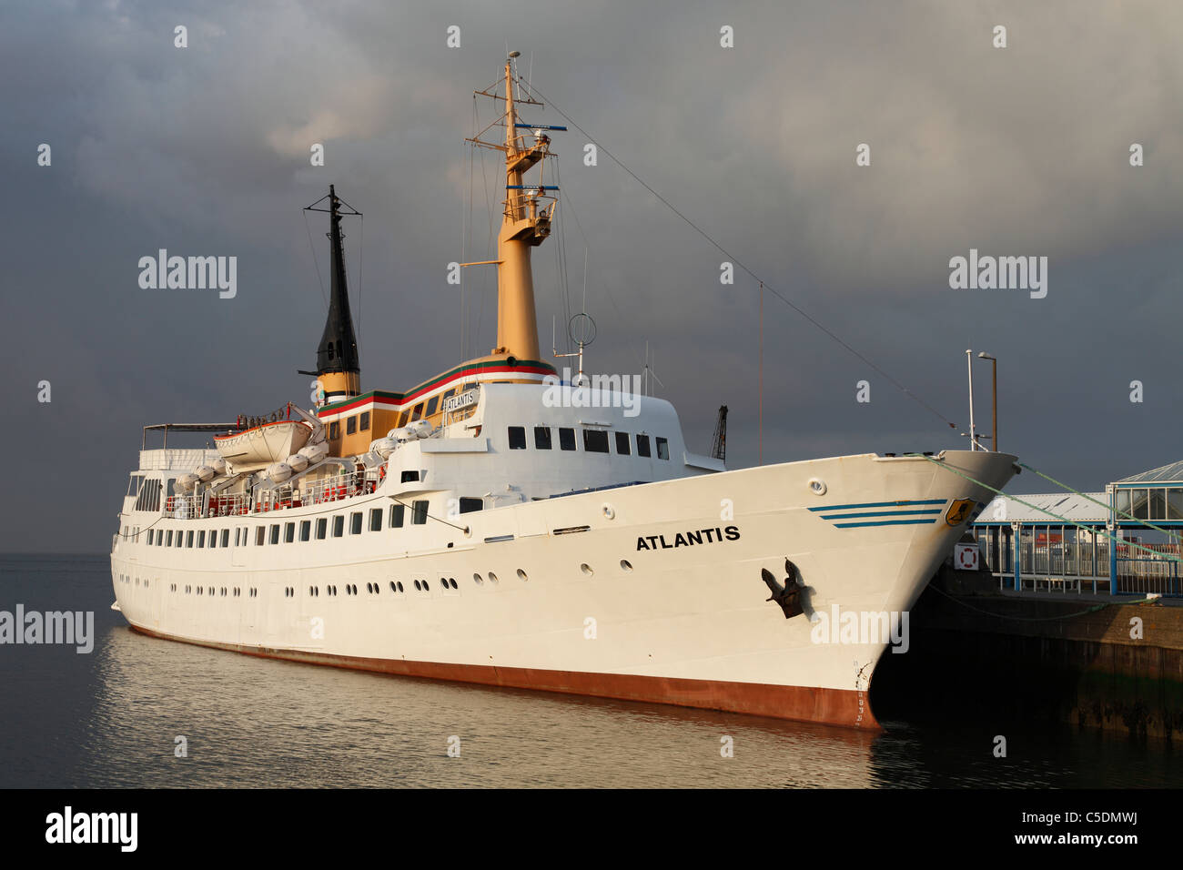 ferry Atlantis crossing between Cuxhaven and Heligoland (Helgoland ...